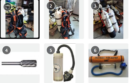 Twin 7 liter 300 Bar bailout system completed with R-vest, Sports ...