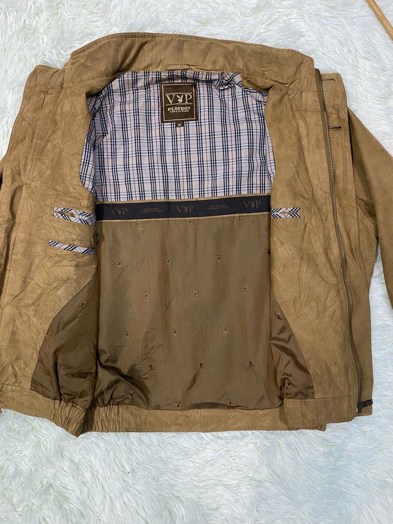 VIP Playboy Collection vintage bomber jacket zip up, Men's Fashion ...