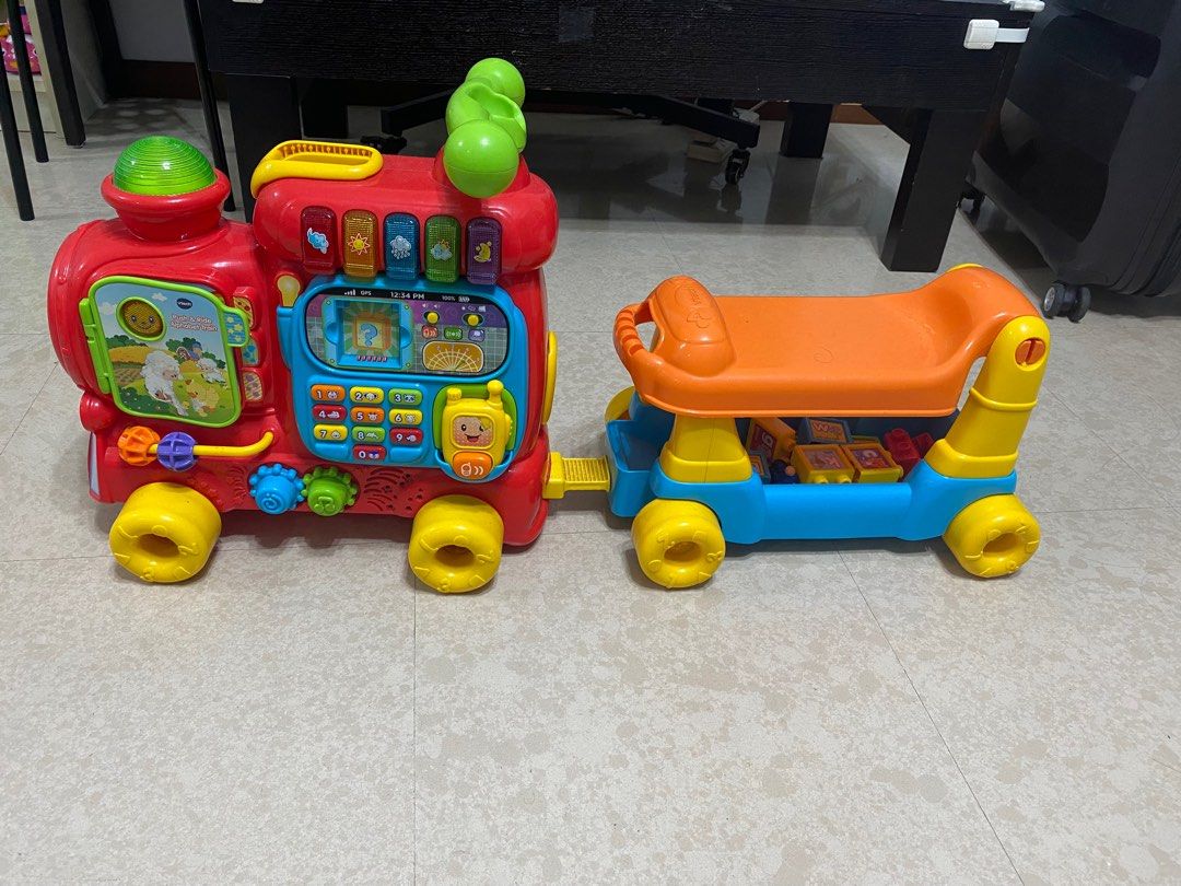 Vtech Push & Ride Alphabet Train, Babies & Kids, Infant Playtime on ...