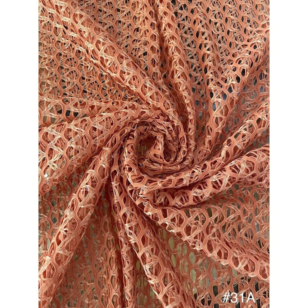 Warp Netting Fabric in Peach, Furniture & Home Living, Kitchenware ...
