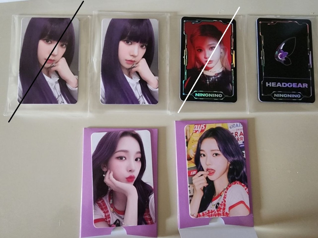 WTT/NFS AESPA Girls Trading Card MY Synk Fortune Scratch Card, Hobbies ...