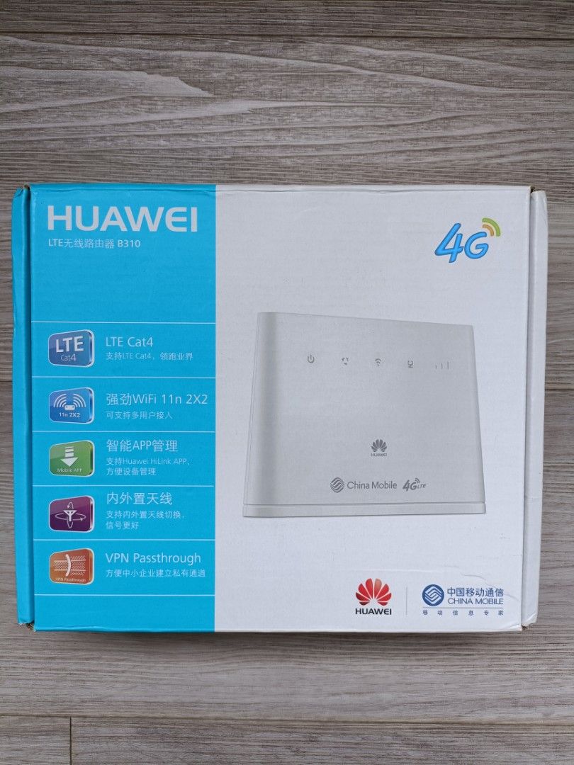100% Brand New Huawei B310 4G Wireless Gateway Wireless Broadband WiFi ...