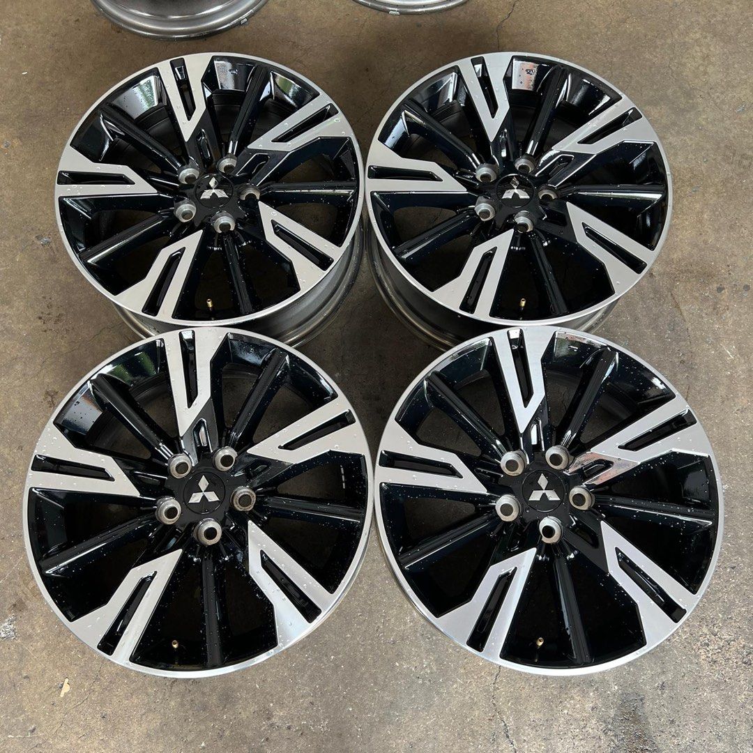 18” mitsubishi rims 5X114.3, Car Accessories, Tyres & Rims on Carousell