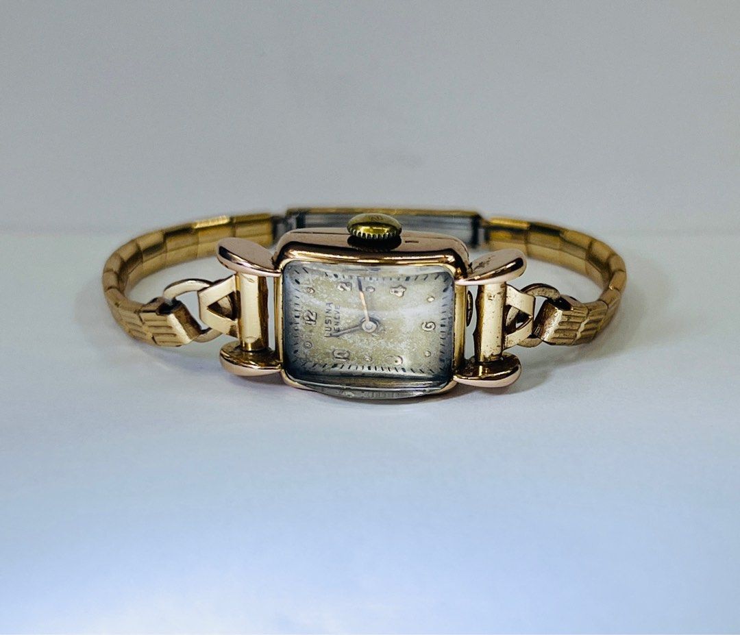 1920’s LUSINA GENEVE Solid 18K Winding Watch(W0739), Hobbies & Toys ...