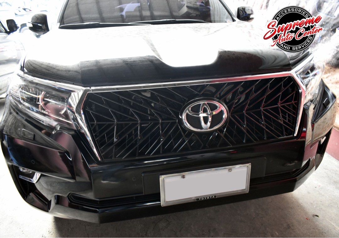 2018 2019 Toyota Prado TRD chrome black sport grill, Car Parts ...