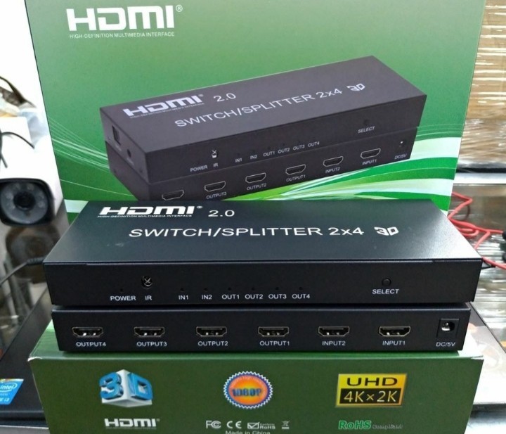 2x4 hdmi switcher/splitter, Computers & Tech, Office & Business ...