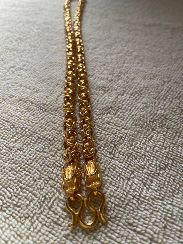 999 gold chain, Women's Fashion, Jewelry & Organisers, Necklaces on ...