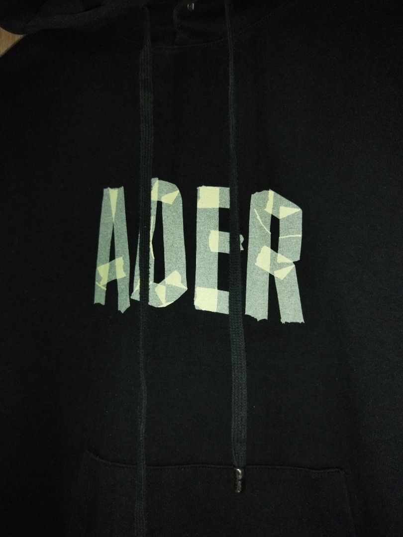 Ader Error SS20 Tape Print Logo Hoodie, Men's Fashion, Tops & Sets, Hoodies on Carousell
