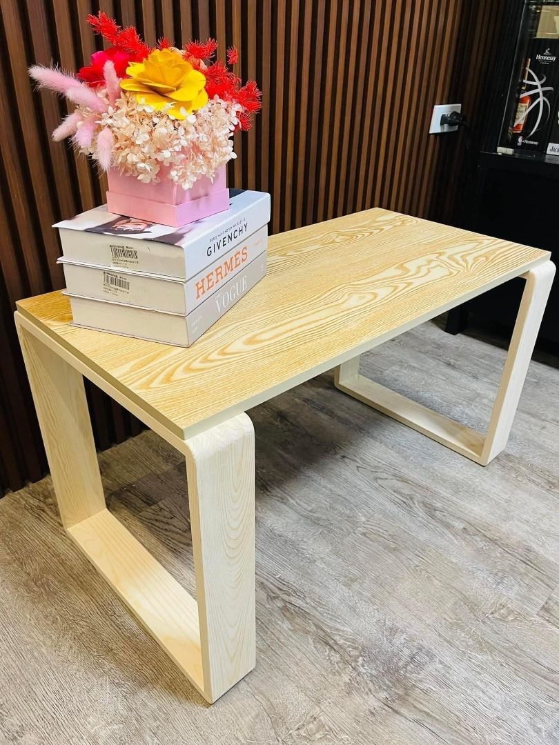 Aesthetic Living Room Center Table, Wooden Like Coffee Table, Furniture ...