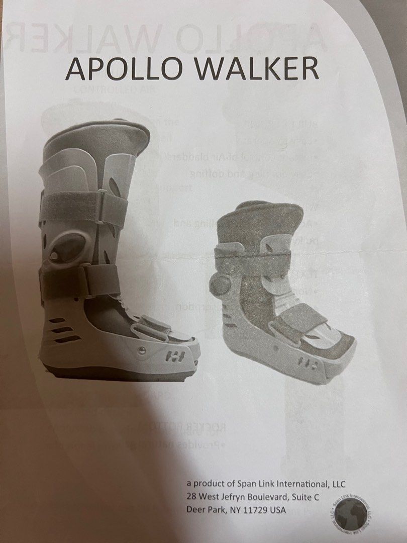 Apollo Walker/Removable Boot/Cast (short), Health & Nutrition, Braces ...