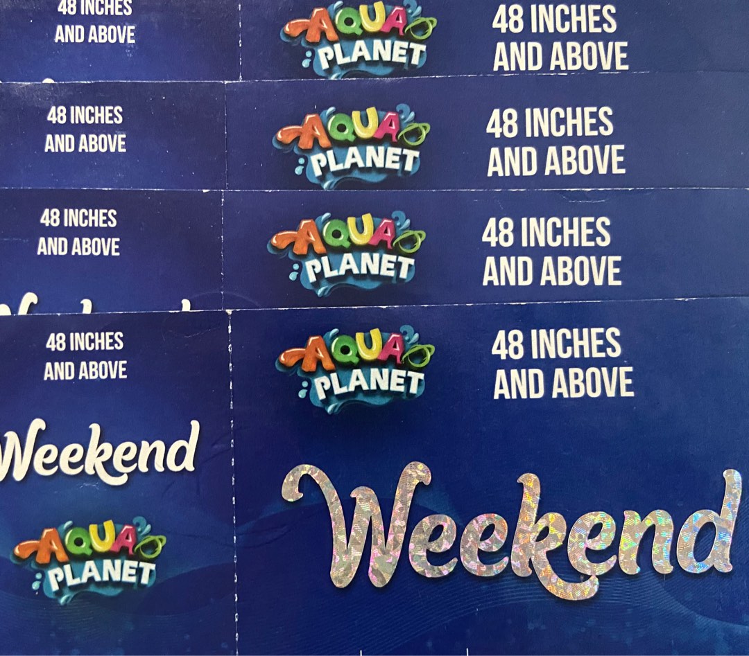 AQUA PLANET TICKETE, Hobbies & Toys, Travel, Travel Essentials ...