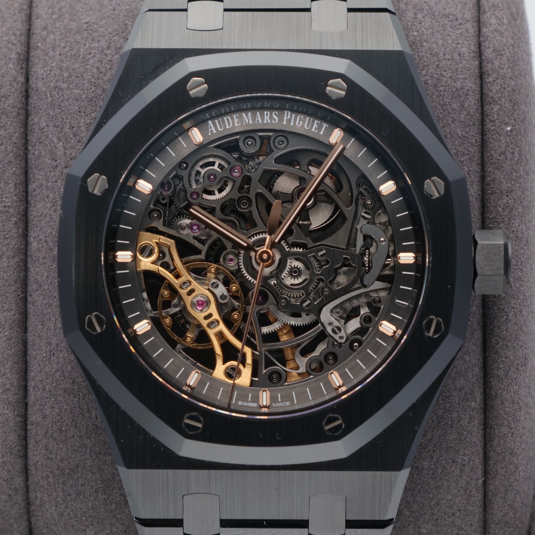 Audemars Piguet Royal Oak Openworked Double Balance 15416CE, 名牌, 手錶 ...