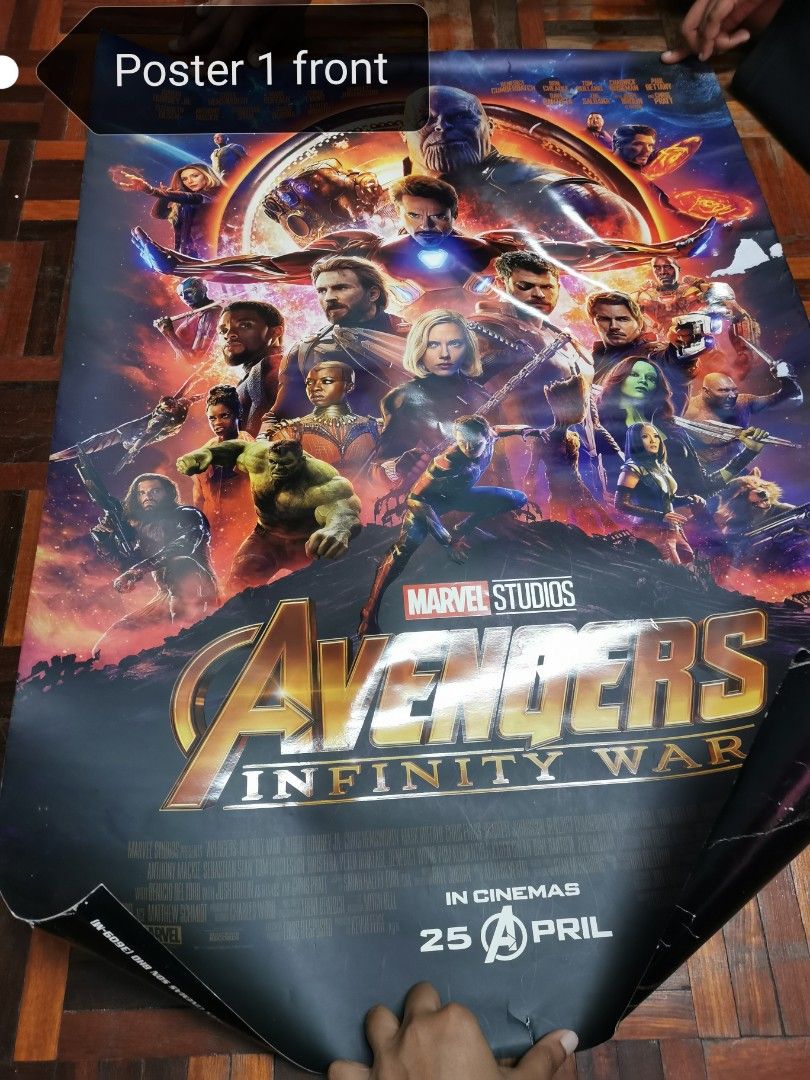 Avengers infinity War Original GSC Poster, Hobbies & Toys, Collectibles ...