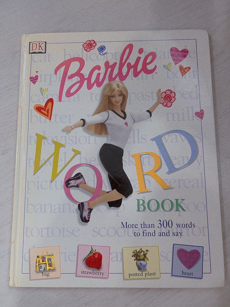 Barbie word book 300 words, Babies & Kids, Infant Playtime on Carousell