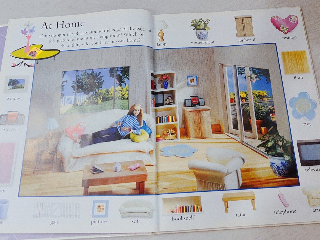 Barbie word book 300 words, Babies & Kids, Infant Playtime on Carousell