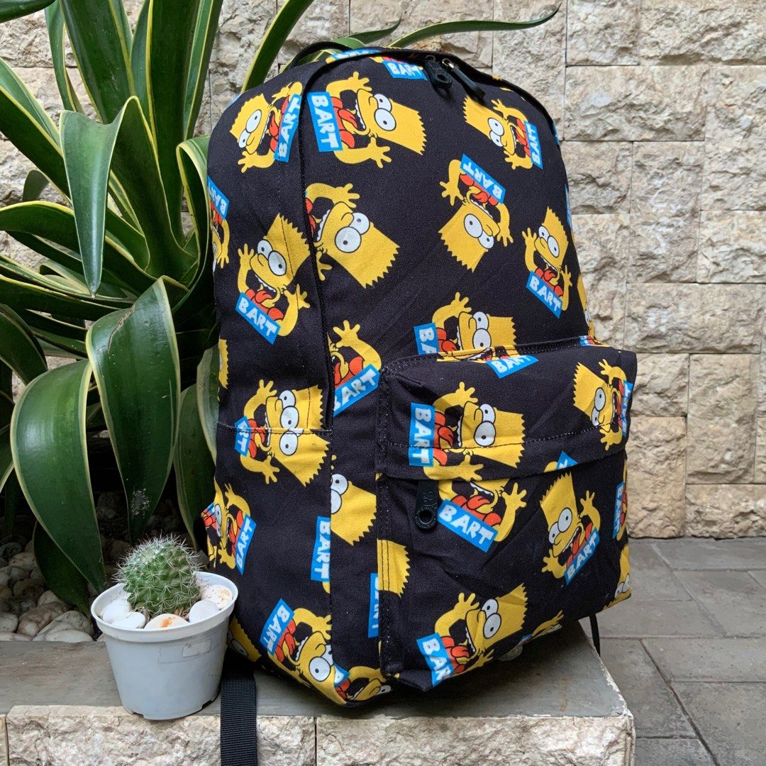 BART SIMPSONS ORIGINAL THE SIMPSONS BACKPACK, Fesyen Pria, Tas & Dompet ...