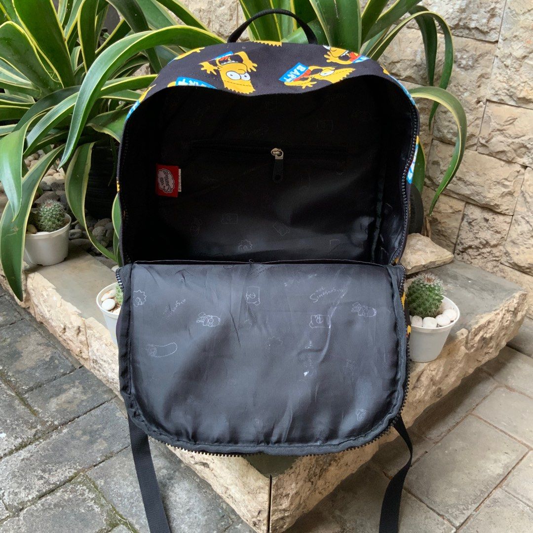 BART SIMPSONS ORIGINAL THE SIMPSONS BACKPACK, Fesyen Pria, Tas & Dompet ...