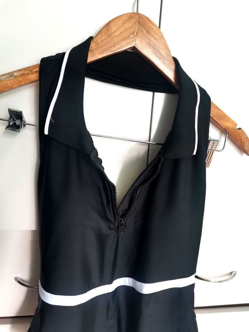 [USED ONCE] Bench One-piece Swimsuit: Black, Women's Fashion, Swimwear ...