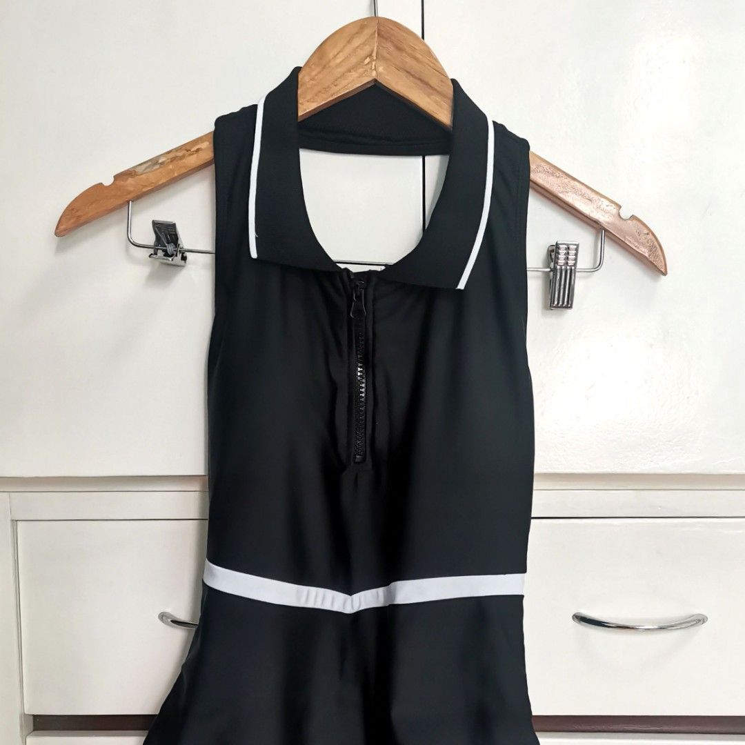 [USED ONCE] Bench One-piece Swimsuit: Black, Women's Fashion, Swimwear ...