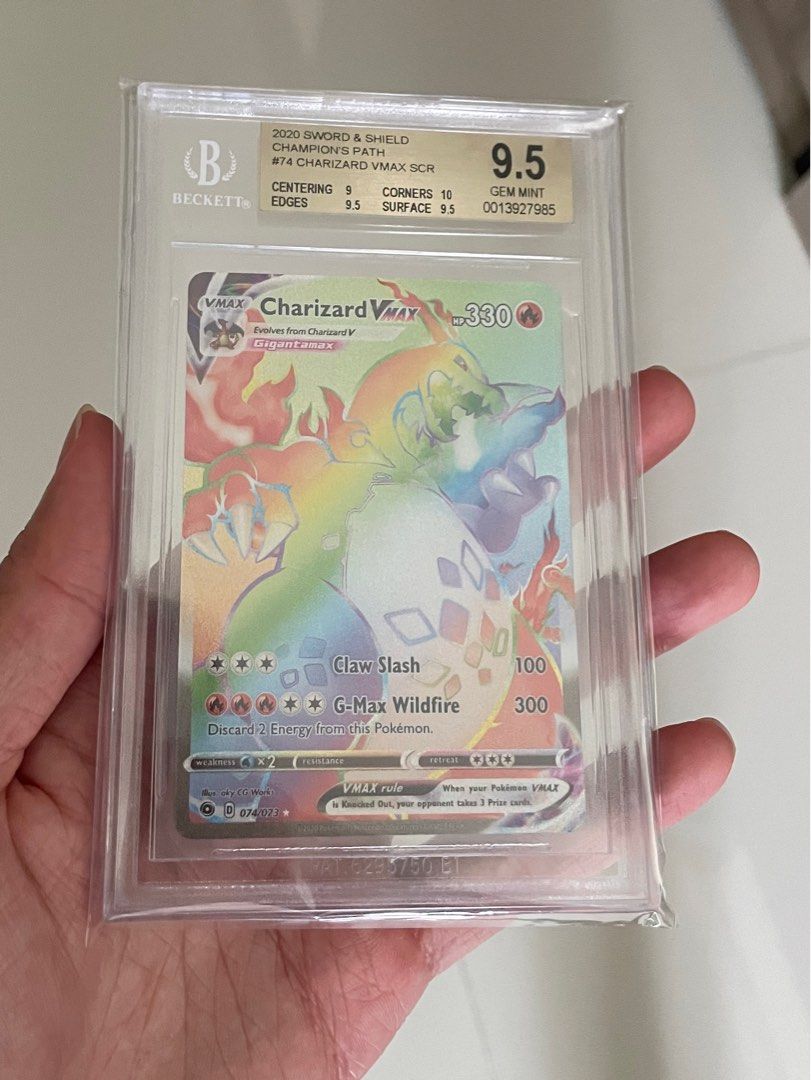 BGS9.5 rainbow charizard Vmax, Hobbies & Toys, Toys & Games on Carousell
