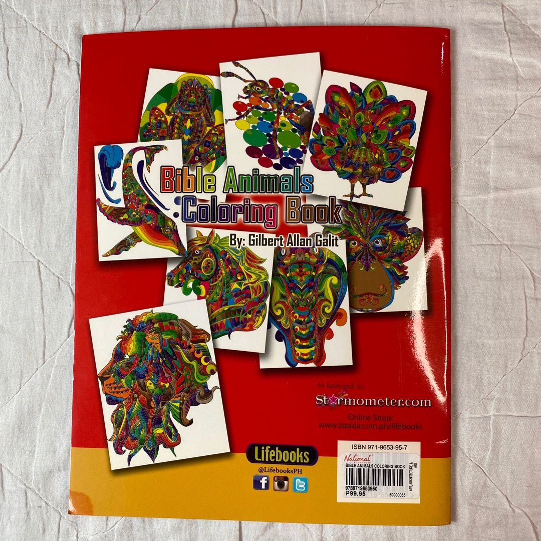 Bible Animals Coloring Book, Hobbies & Toys, Books & Magazines ...