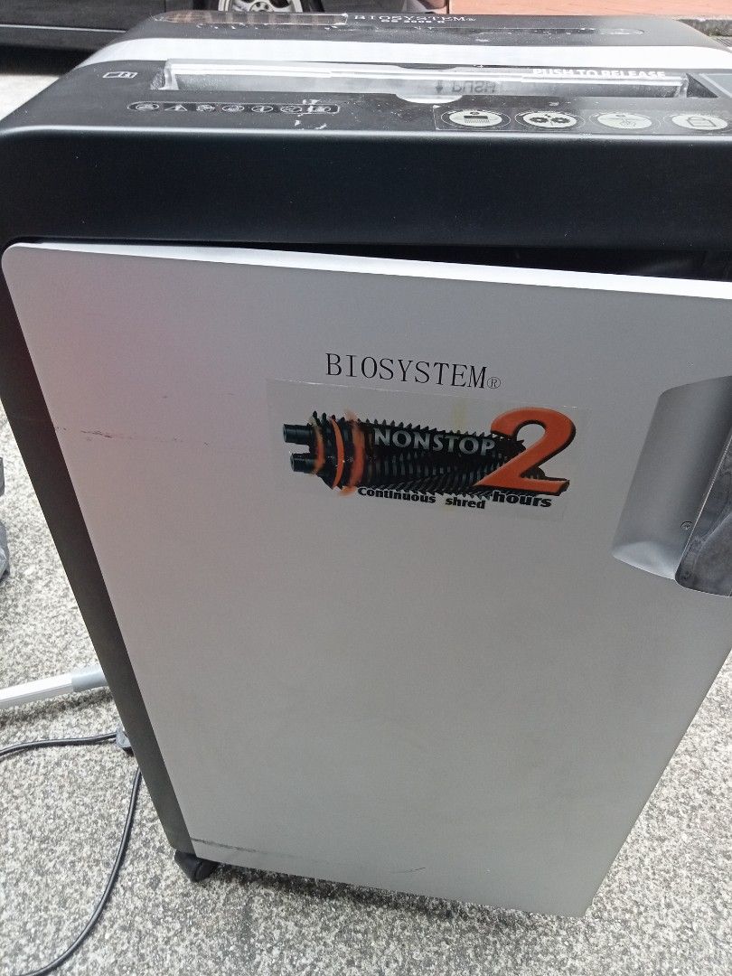 Biosystem Heavy Duty Cross Cut Shredder OS2009 II, Hobbies & Toys, Stationery & Craft ...