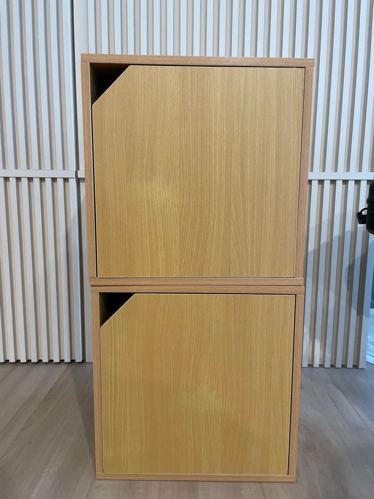 Box book cabinet with shelve, Furniture & Home Living, Furniture ...