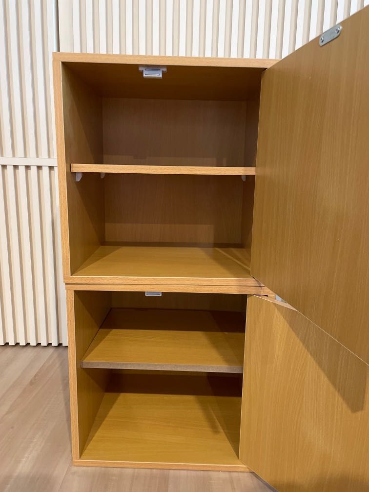 Box book cabinet with shelve, Furniture & Home Living, Furniture ...