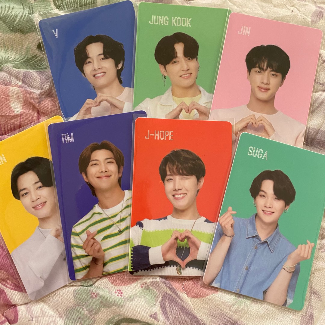 bts official photocards pc chilsung cider set namjoon seokjin yoongi ...