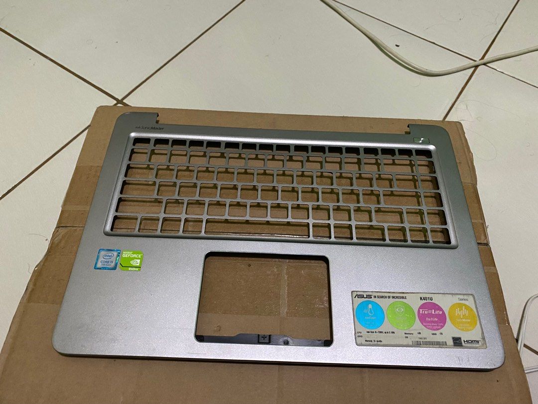 Casing Palmrest Asus K401UQ Warna Silver, Elektronik, Bagian Komputer ...