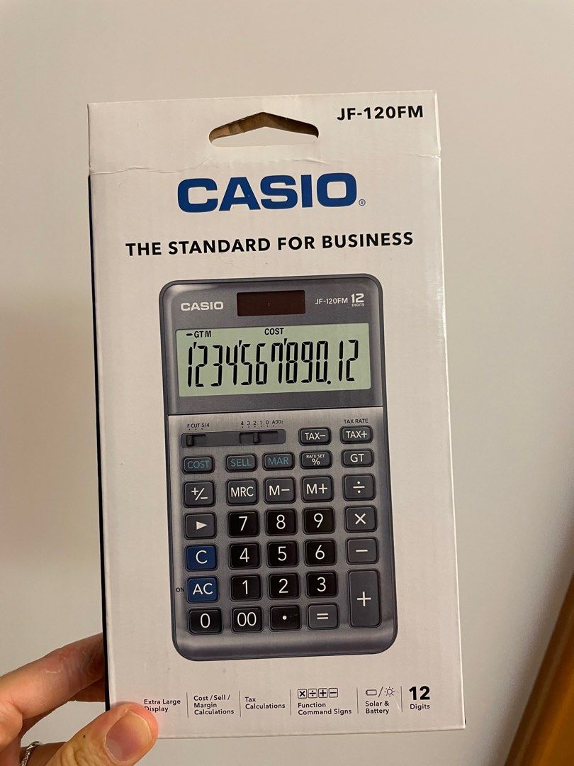 CASIO JF-120FM計數機 全新, 電腦＆科技, 電腦周邊及配件, 其他 - Carousell