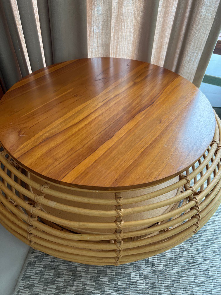 Castlery Mico Rattan coffee table, Furniture & Home Living, Furniture ...