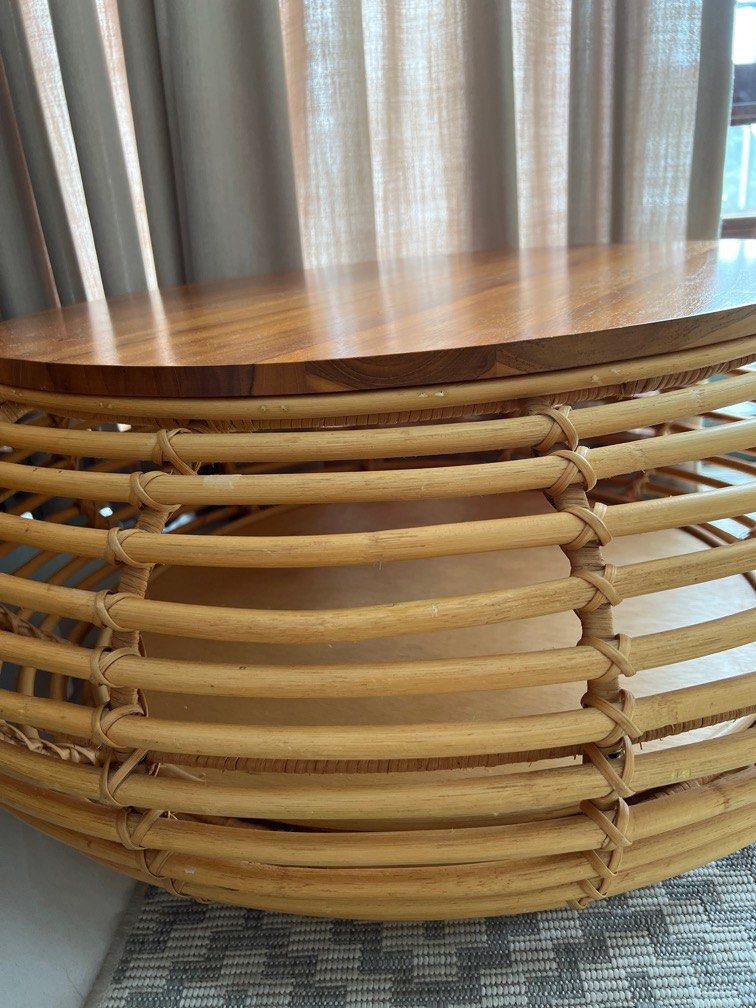 Castlery Mico Rattan coffee table, Furniture & Home Living, Furniture ...