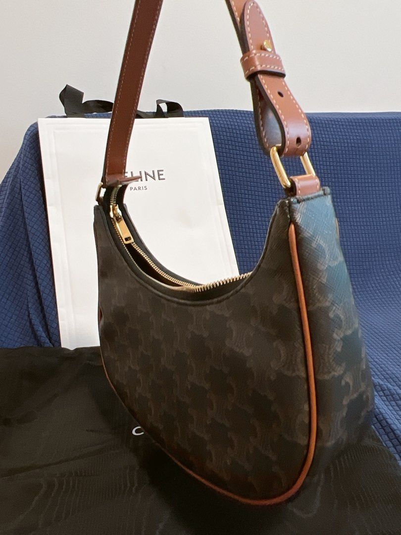 CELINE AVA BAG IN TRIOMPHE CANVAS AND CALFSKIN, Luxury, Bags & Wallets ...