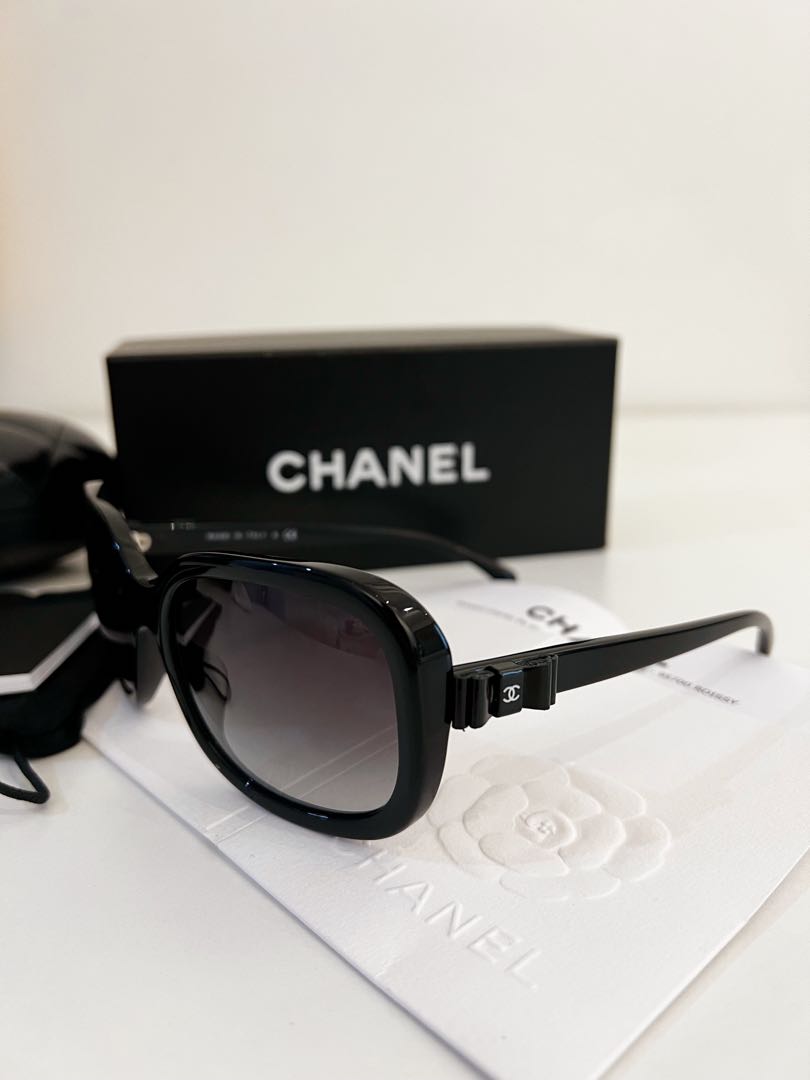 Chanel ribbon sunglasses Authentic, Women's Fashion, Watches ...