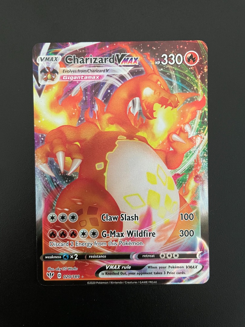 Charizard vmax, Hobbies & Toys, Toys & Games on Carousell