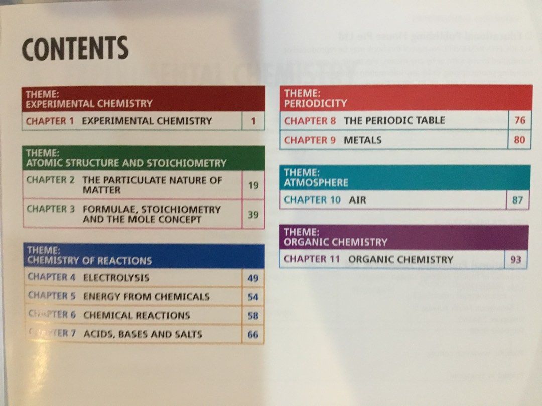 Chemistry key concepts (O'level ), Hobbies & Toys, Books & Magazines ...