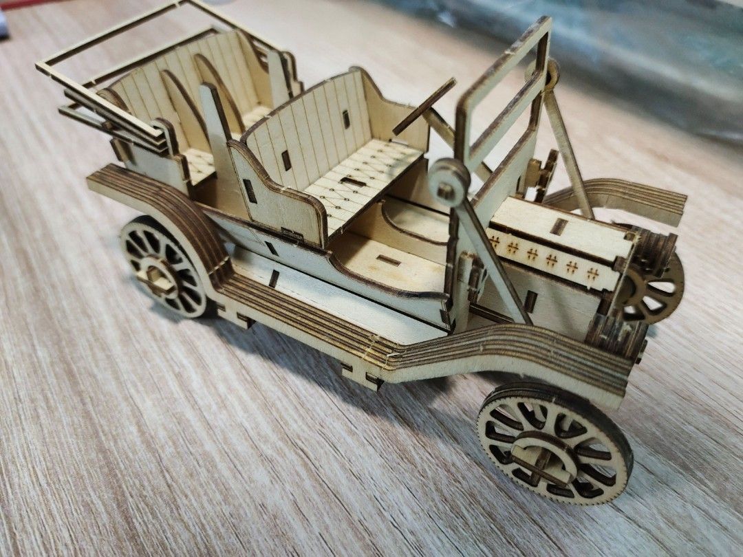 Classic Car Wooden Craft, Hobbies & Toys, Stationery & Craft, Handmade ...