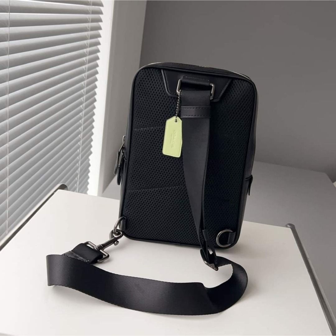 Coach CC017 Track Pack In Signature Canvas With Coach Patch - Khaki ...