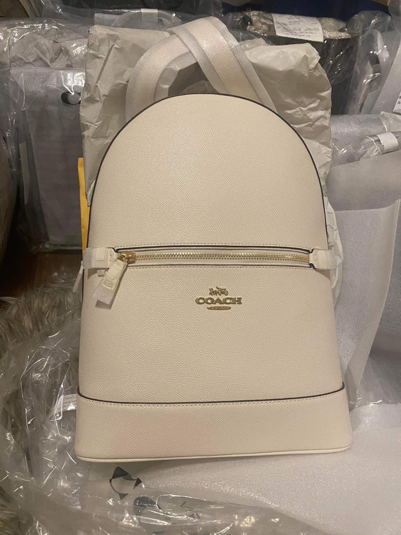 Coach Kenley Backpack in White, Luxury, Bags & Wallets on Carousell