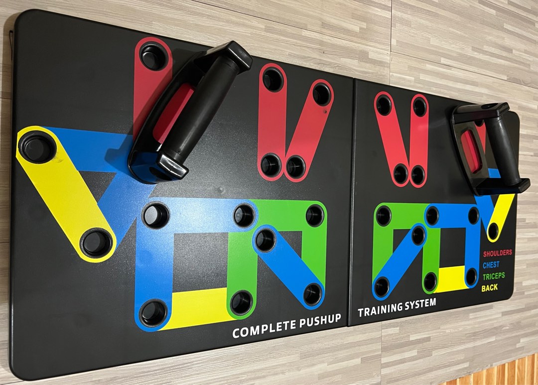 Complete set Push Up board, Sports Equipment, Exercise & Fitness ...
