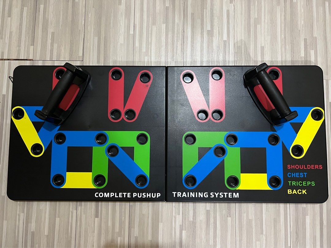 Complete set Push Up board, Sports Equipment, Exercise & Fitness ...