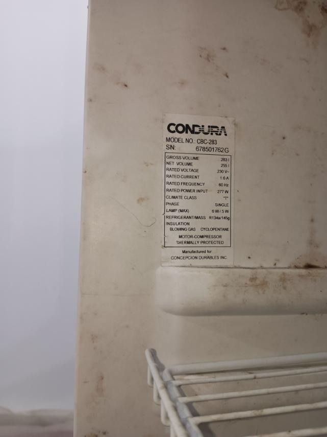 CONDURA Chiller One door Glass Showcase Refrigerator CBC-283 10CF 283L ...