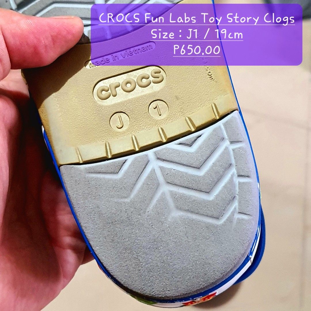 CROCS Fun Labs Toy Story Clogs (Size : J1 / 20cm), Babies & Kids, Babies & Kids Fashion on Carousell
