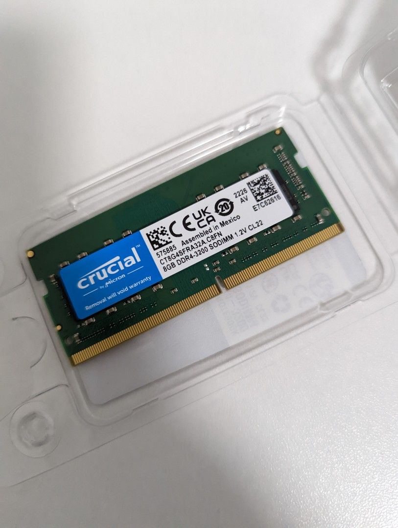 Crucial Ram ddr4 8gb, Computers & Tech, Parts & Accessories, Computer ...