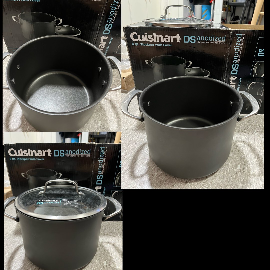 Cuisinart Chefs Classic Nonstick Hard Anodized 8 Quart Stockpot With