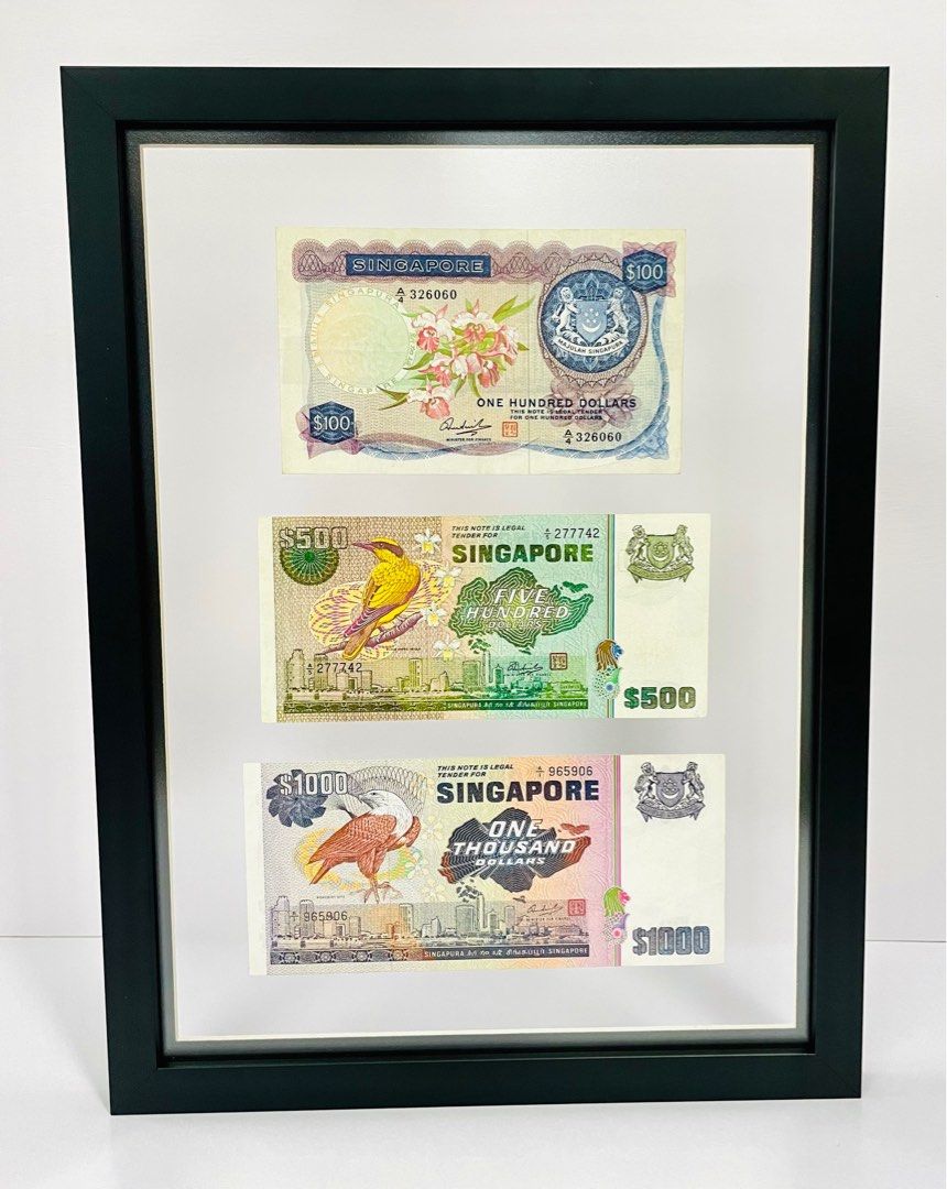Custom size Currency Frame, Hobbies & Toys, Memorabilia & Collectibles ...