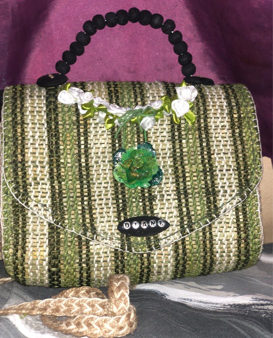 Customized Native Abaca Hand Made Sling/HandBag, Women's Fashion, Bags ...