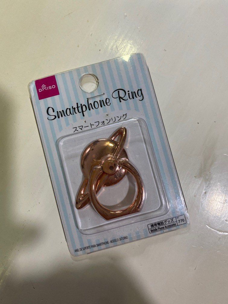Daiso smart phone ring holder, Mobile Phones & Gadgets, Mobile & Gadget ...