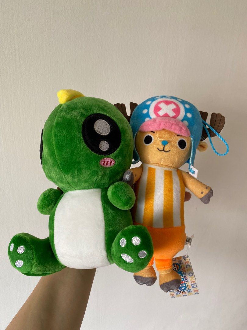 Dinosaur plush & Chopper Plush, Hobbies & Toys, Toys & Games on Carousell